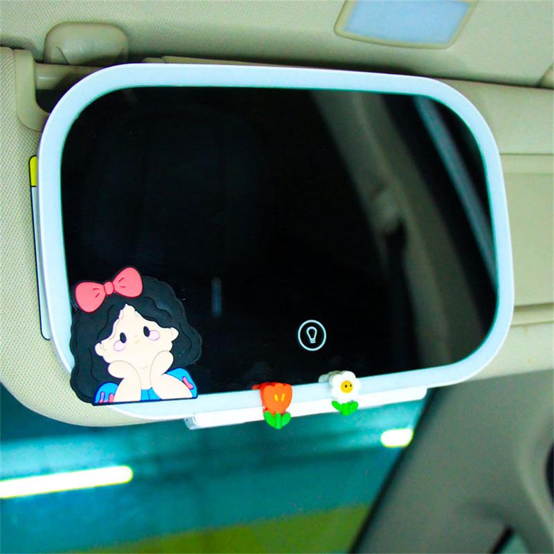 Cermin Solek LED, Sunvisor, Boleh dicas semula, Penderia Sentuhan ...