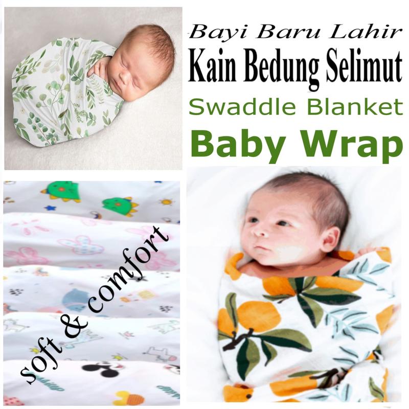 Cotton Swaddle Wrap Newborn Baby Wrappers Swaddles Blankets Kain ...