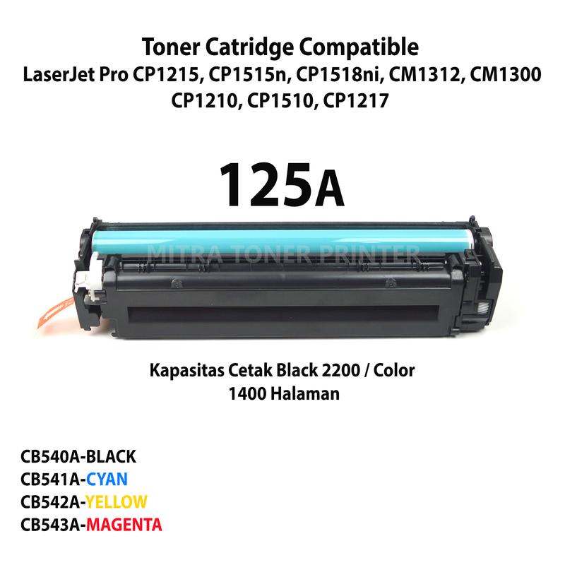 Toner Cartridge 125A Compatible Printer LaserJet Pro CP1215, - Shop ...