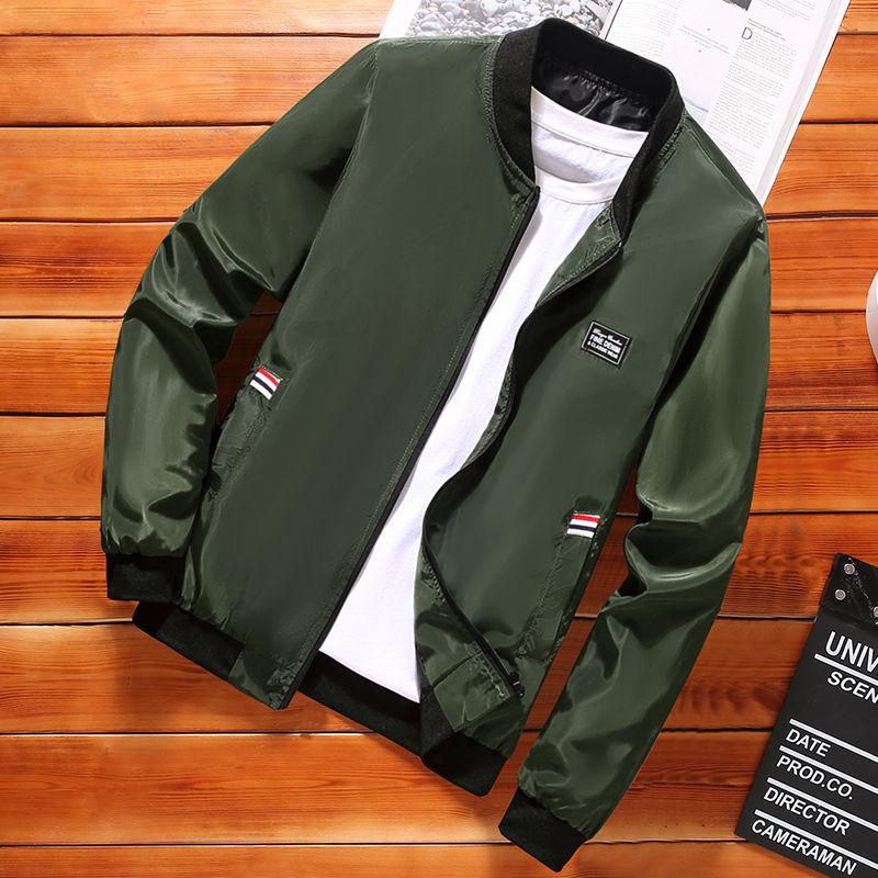 Jaket leher besbol lelaki, jaket kasual longgar bersaiz besar, - TikTok Shop Malaysia