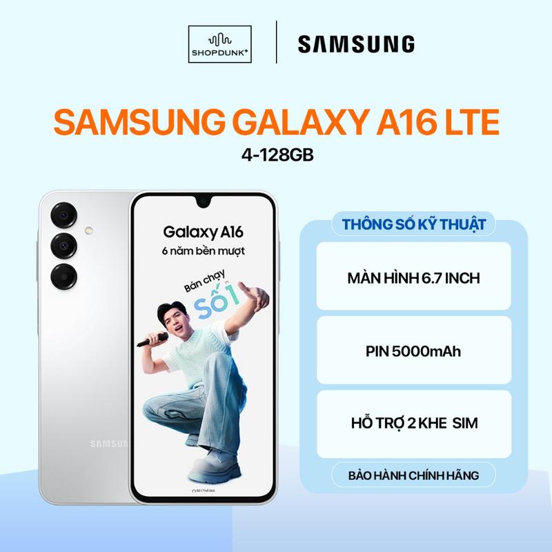Điện Thoại Samsung Galaxy A16 LTE 4GB/128GB Chính Hãng - TikTok Shop ...