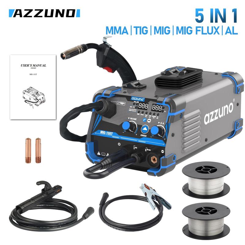 AZZUNO 5 in 1 MIG-155T MIG Welder Machine, Work Equipment fo - TikTok Shop