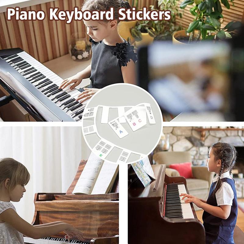 Removable Piano Keyboard Stickers Piano Key Labels Piano Rak - TikTok ...