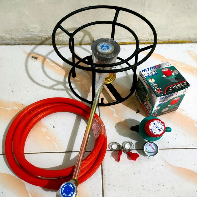 Paket komplit kompor gas semawar 202 dgn regulator tekanan tinggi ...