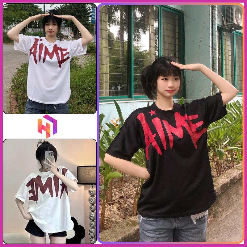 Áo thun Unisex AIMEE chất cotton co giãn - Áo phông tay lỡ Hot - TikTok ...