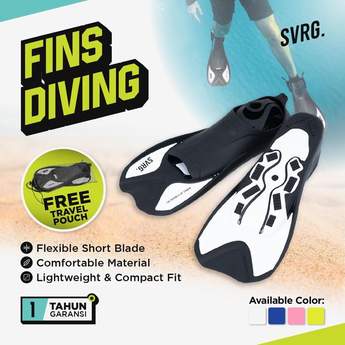 Jual SVRG Diving Fins - Swimming Fins - Kaki Katak Renang - Scuba ...