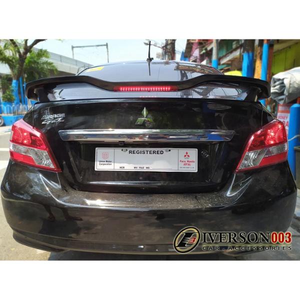 Rear Spoiler with 3rd Brakelight for Mitsubishi Mirage G4 - TikTok Shop ...