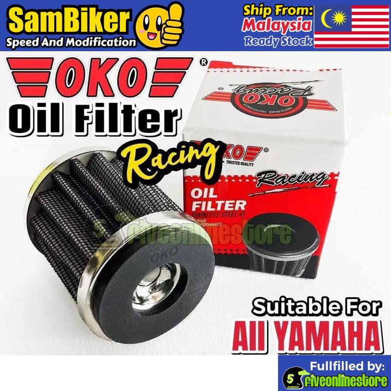 OKO Racing Oil Filter Penapis Minyak Hitam Yamaha LC135 Y15Z - TikTok ...