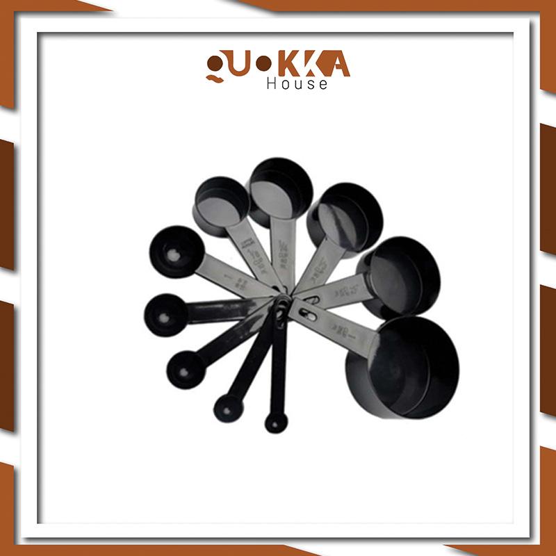 QUOKKA Black Color Measuring Cups And Measuring Spoon Scoop Measuring ...