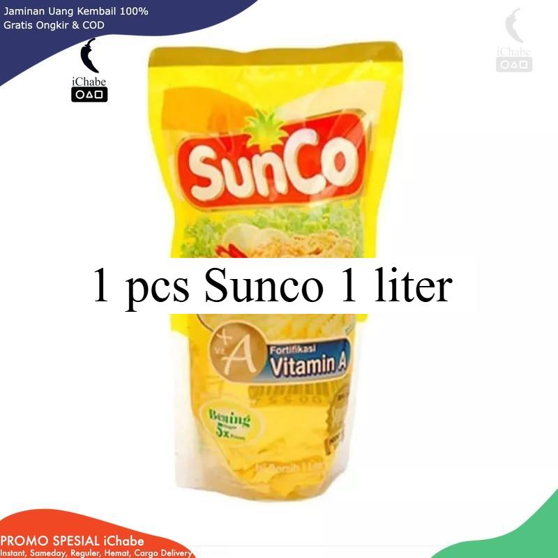 1 pcs Sunco 1 liter Sunco Minyak Goreng 1 Liter 1000ml - Shop | Tokopedia