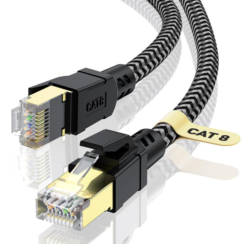 8 Ethernet 40FT, High-Speed Braided Internet Network Cord with - TikTok ...