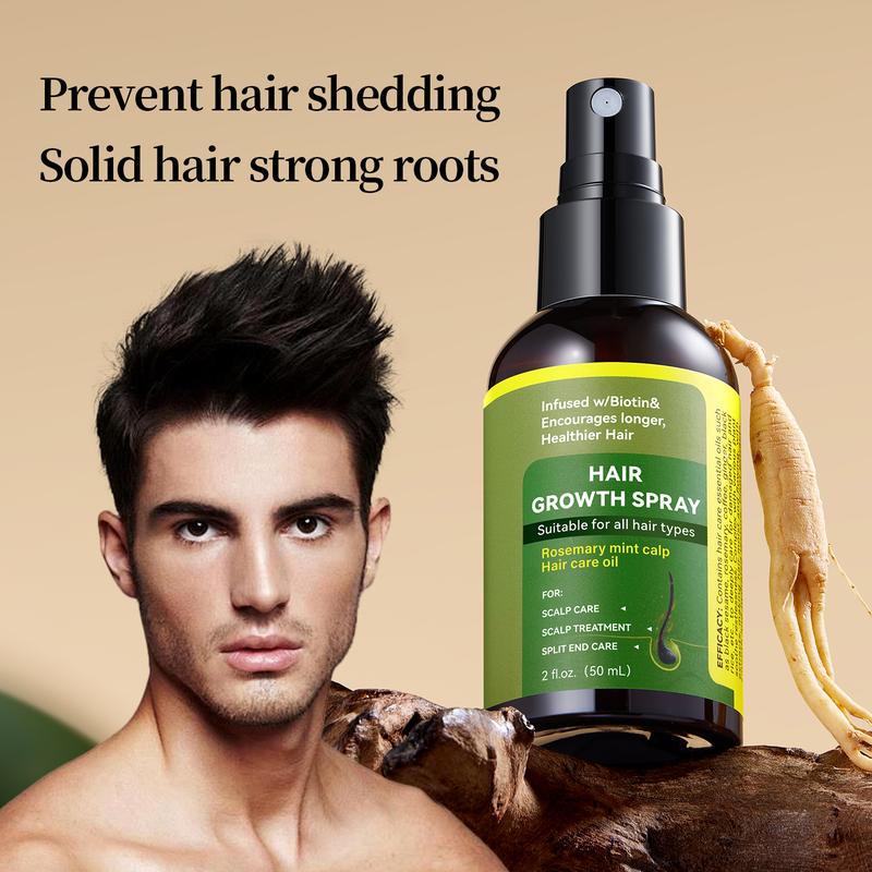 【New upgrade large capacity 50ML 】Rosemary Mint Hair Growth Spray ...