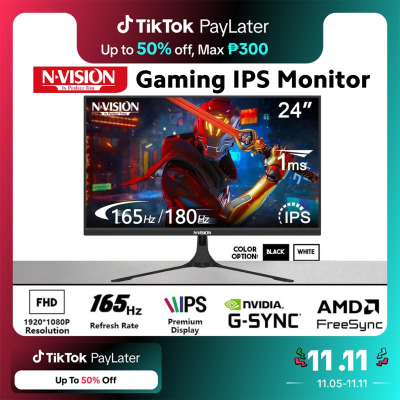 Nvision 24“/27" Gaming Monitor 165Hz/180Hz Frameless IPS Panel - TikTok ...