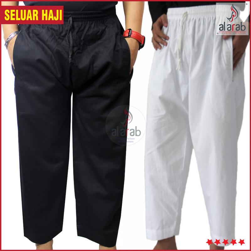 Seluar COTTON Haji Unisex // Seluar Jubah Kurta // Seluar Umrah Haji ...