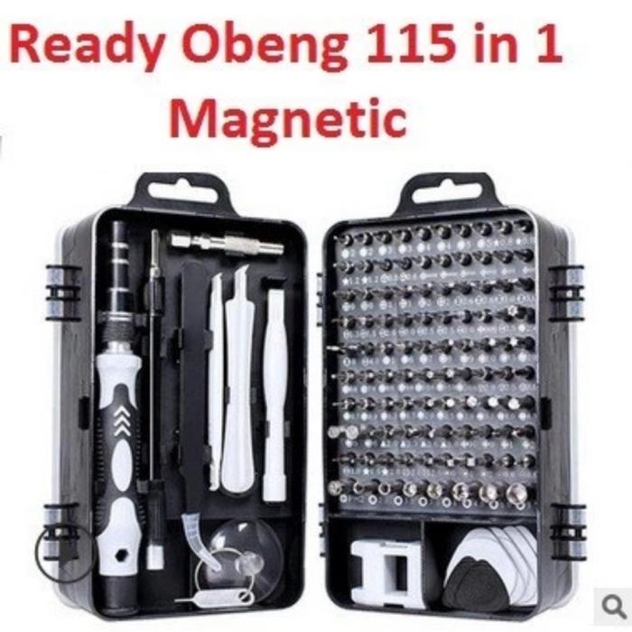 Jual Obeng Set HP Reparasi 115 in 1 Full Service Laptop Komputer Tools ...