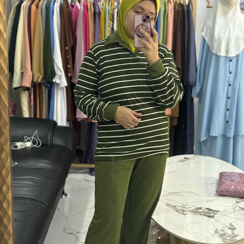 S-L SARAH STRIPES set Cotton knitt cloth compty cloth up to - TikTok ...