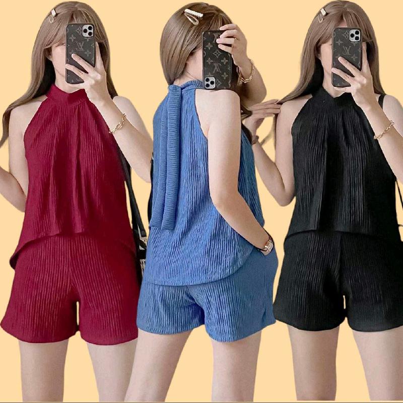 Lisa turtle neck terno shory with pocket Womenswear - TikTok Shop ...