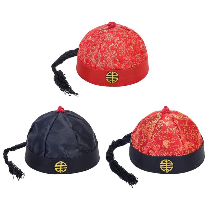 Topi Oriental untuk Lelaki, Gaya Cina, Topi Putera Mahkota Tradisional ...