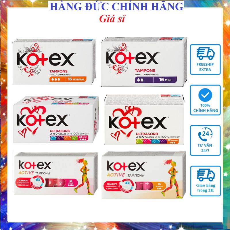 Băng Vệ Sinh Tampon Kotex Nhập Khẩu Châu Âu - TikTok Shop Vietnam