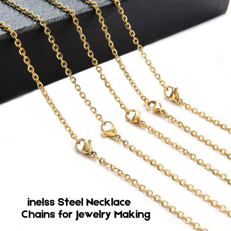 Rantai Keluli Tahan Karat, DIY, Rantai O-Chain, Warna Emas, Rantai ...