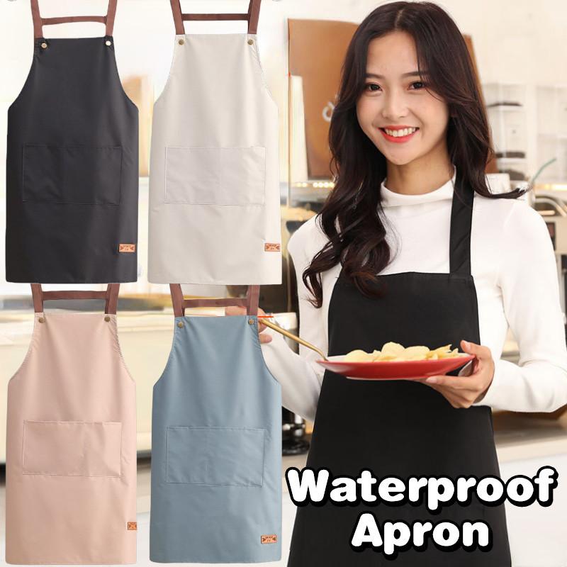 Apron Dapur, Kalis Air dan Kalis Minyak, Poket Besar, Sesuai - TikTok ...