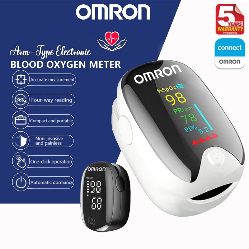Omron Rechargeable Pulse Oximeter Finger Clip Blood Oxygen Saturation ...