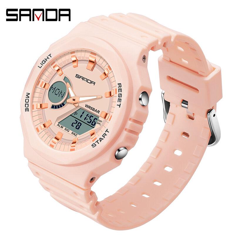 Jam Tangan Wanita, Sanda, Berkilau, Pelbagai fungsi, Fesyen Mewah ...