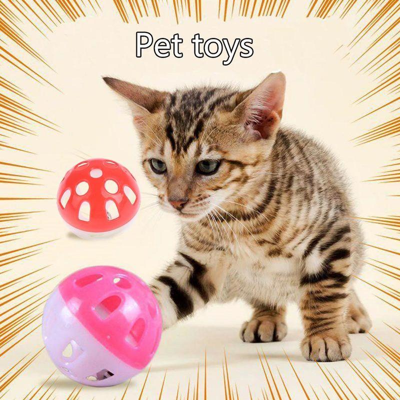 Pet Hollow Bell Ball Toy For Cats Plastic Hollow Bell Ball Pet - TikTok ...
