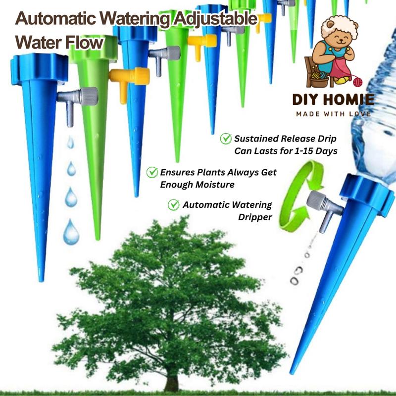 12Pcs Automatic Watering Adjustable Water Flow Watering Device - TikTok ...