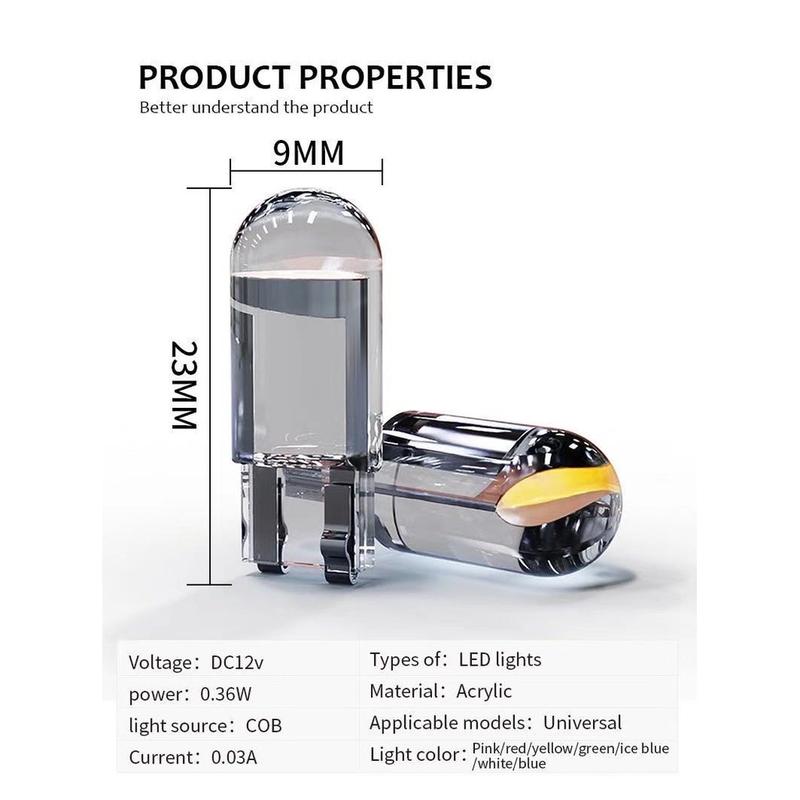 2020 New T10 LED Car Wedge Parking Light Side Door Bulb Instrument ...