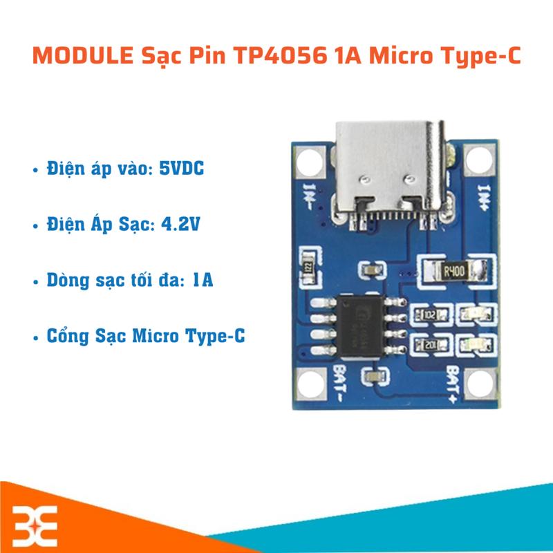 MODULE Sạc Pin TP4056 1A Micro Type-C có IC bảo vệ quá dòng - TikTok ...