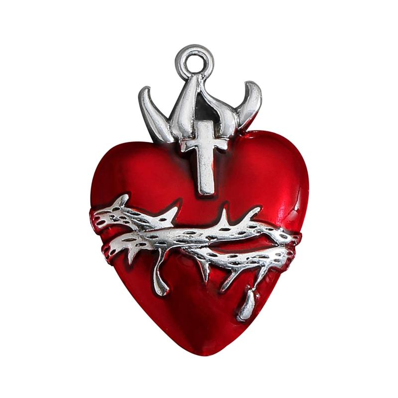 Heart-shaped Pendant Punk Style Heart Charm Gothic Hanging Ornamnet ...
