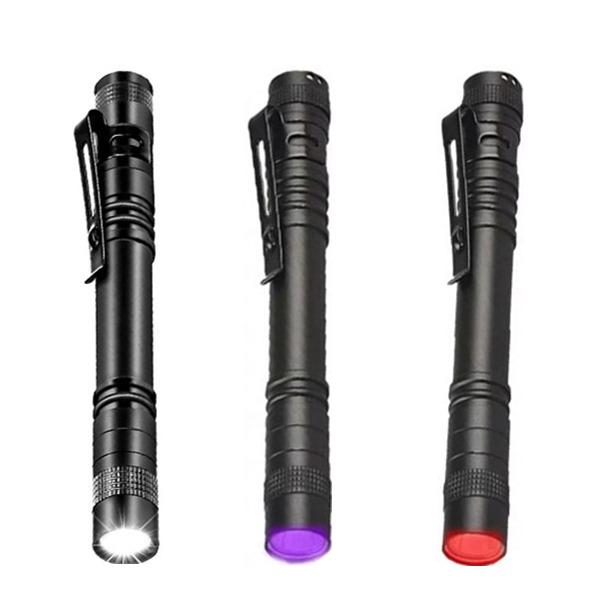 Mini LED Flashlight UV Penlight White/Red Light Handheld Pen - TikTok ...