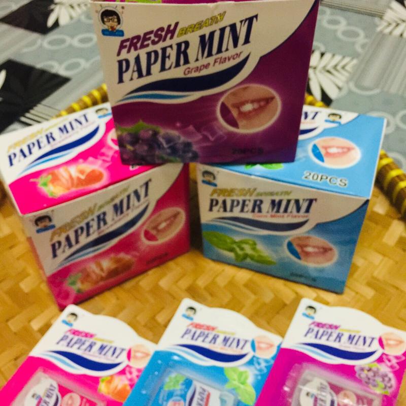 3 PACKETS OF 3 PCS HEPIN FRESH BREATH PAPER MINT FRUIT FLAVOR - TikTok ...