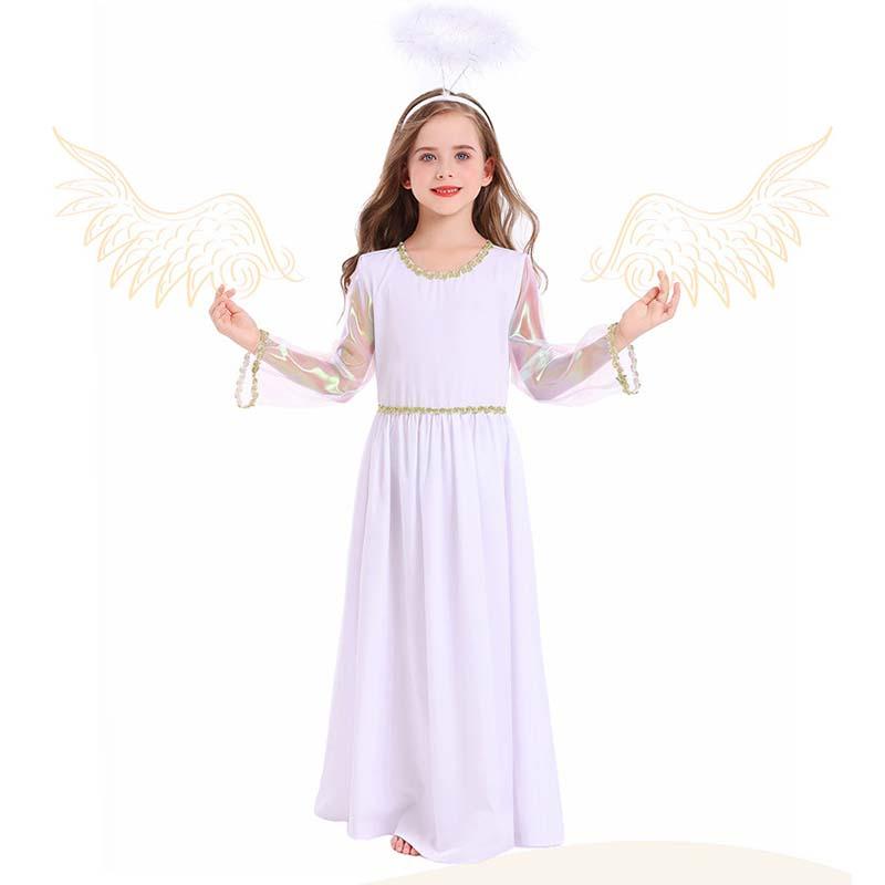 Girls Halloween Angel Cosplay Costume Carnival Greek Goddnes - TikTok ...