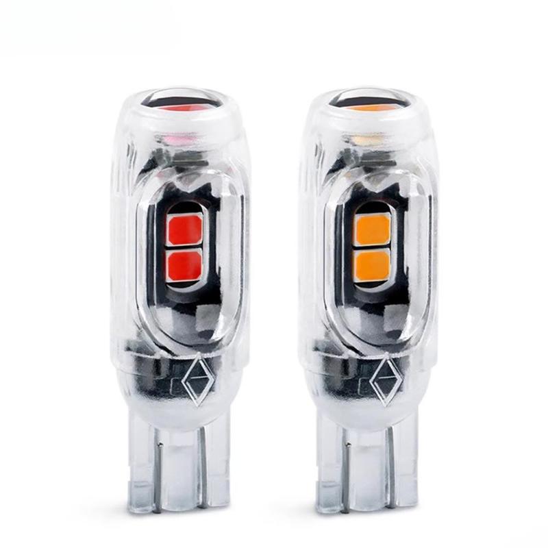 4PCS T10 Car Motorcycle Turn Light LED Signal Canbus 5SMD Beacon ...
