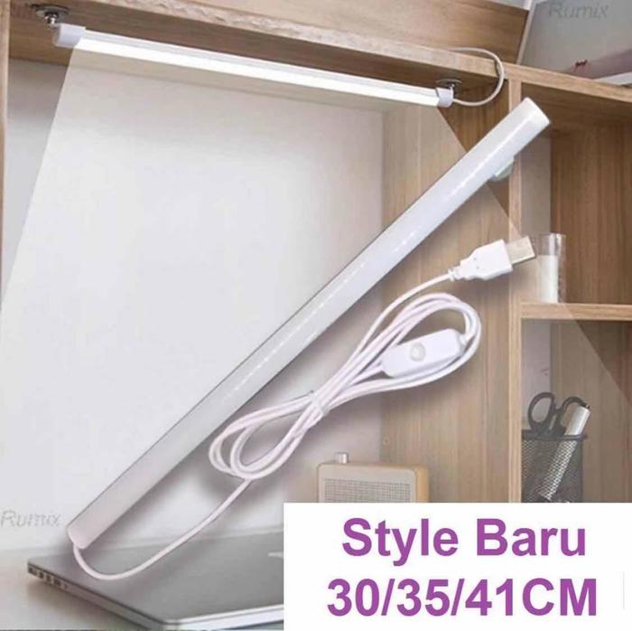 Promo Lampu Neon Panjang Strip Tabung LED USB Belajar Kerja Rumah Dapur ...