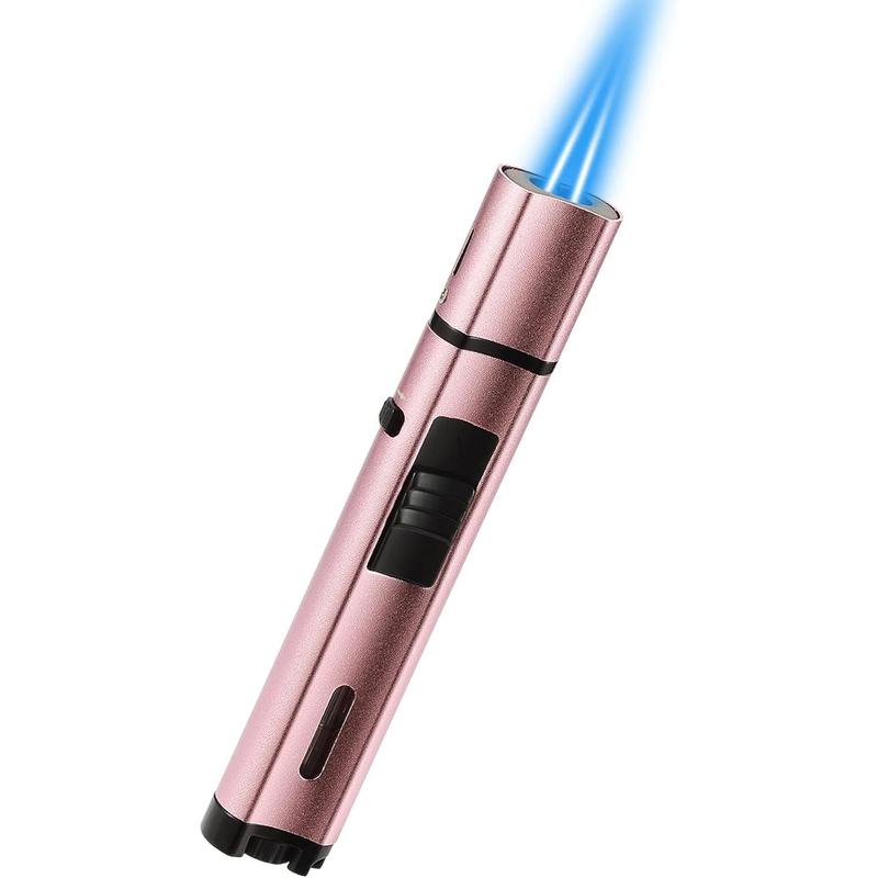 5.7inch Butane Torch Lighter, with Flame Lock and Safety Switch ...