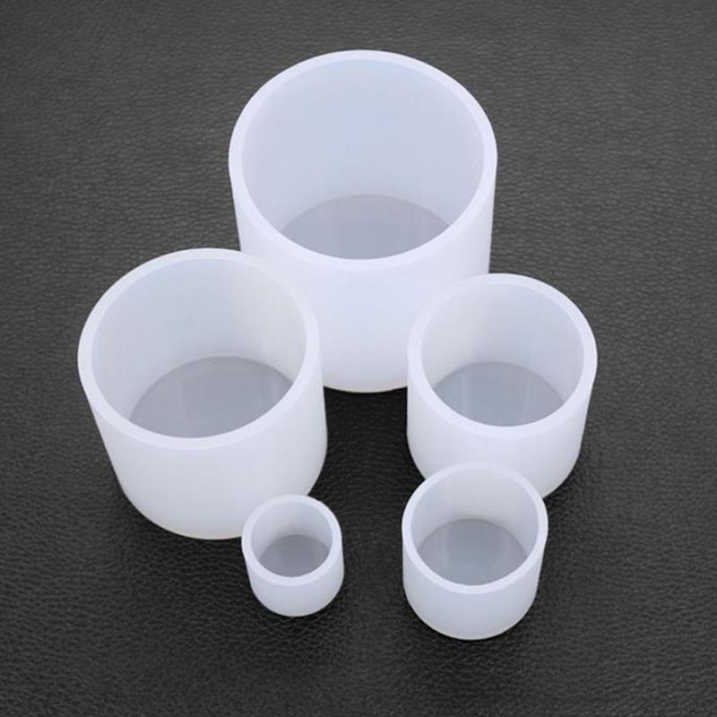 Acuan lilin silinder, buatan tangan, silikon, lilin, kraf kecil ...