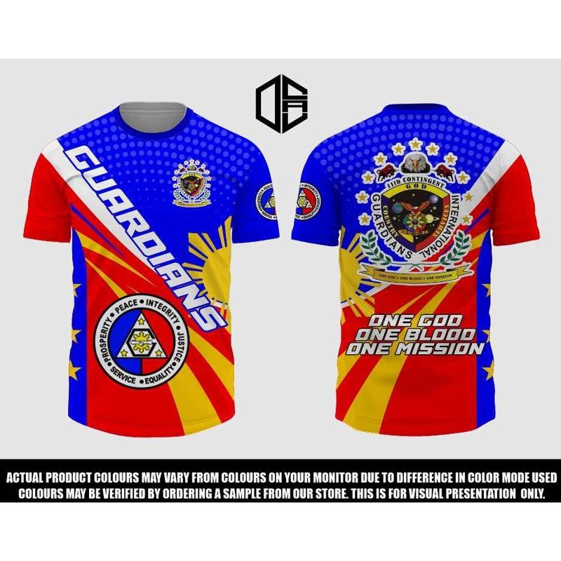 Full sublimation Fraternity TSHIRT GUARDIANS RED/BLUE NEW - TikTok Shop ...