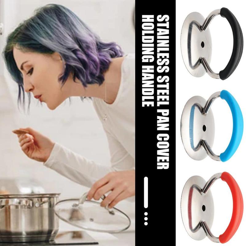 Pot Lids Stainless Steel Kitchen Tools Pan Holding Handles Modern ...