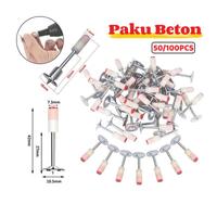 Promo [COD] 50/100pcs Paku Beton Ramset Paku Ramset Beton Paku Tembak ...