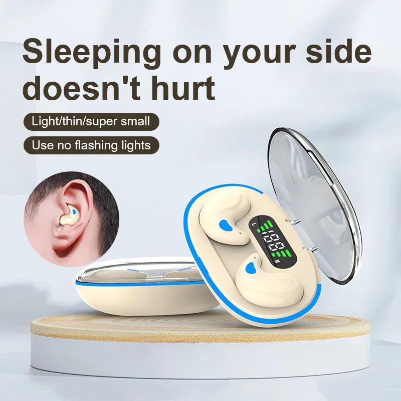 X55 Sleeping Earbuds Wireless Mini Headphones For Work TWS Bluetooth ...