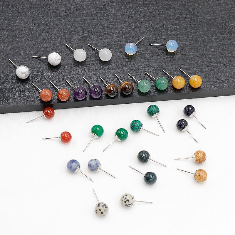 Anting-anting Batu Akik Kristal, Alamiah, Kancing Bola, Mani - TikTok ...