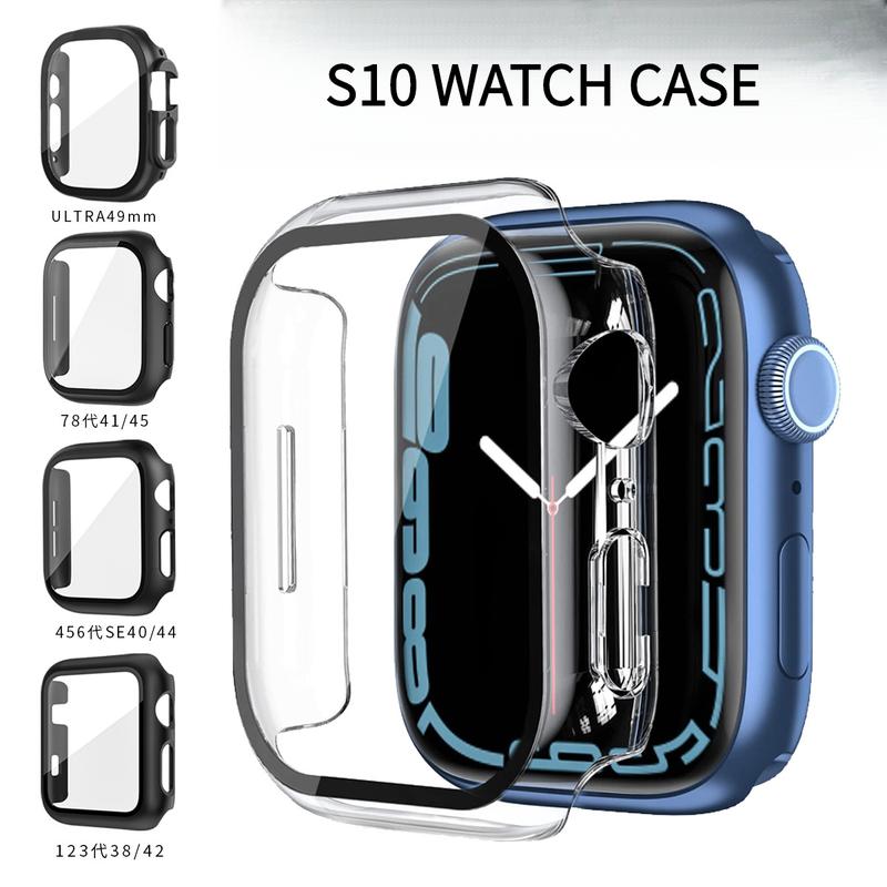 for iwatch S10 Apple Watch Case iwatch s9 ultra7 s8 s6 PC Tempered ...