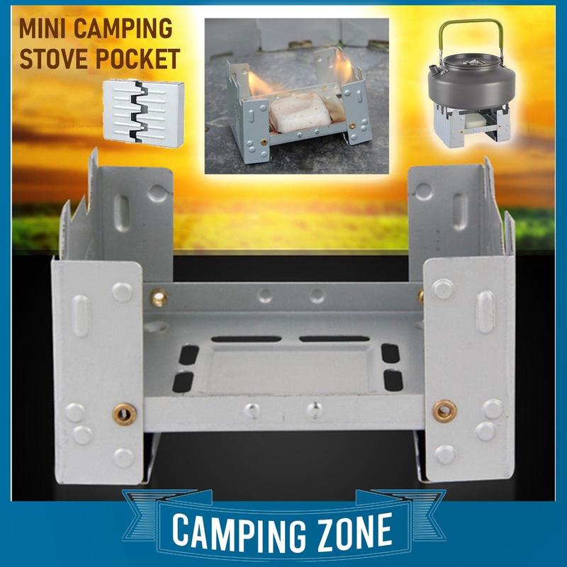 Outdoor Camping Hexamine Stove 8 Solid Fuel Tablets Mini Stove - TikTok ...