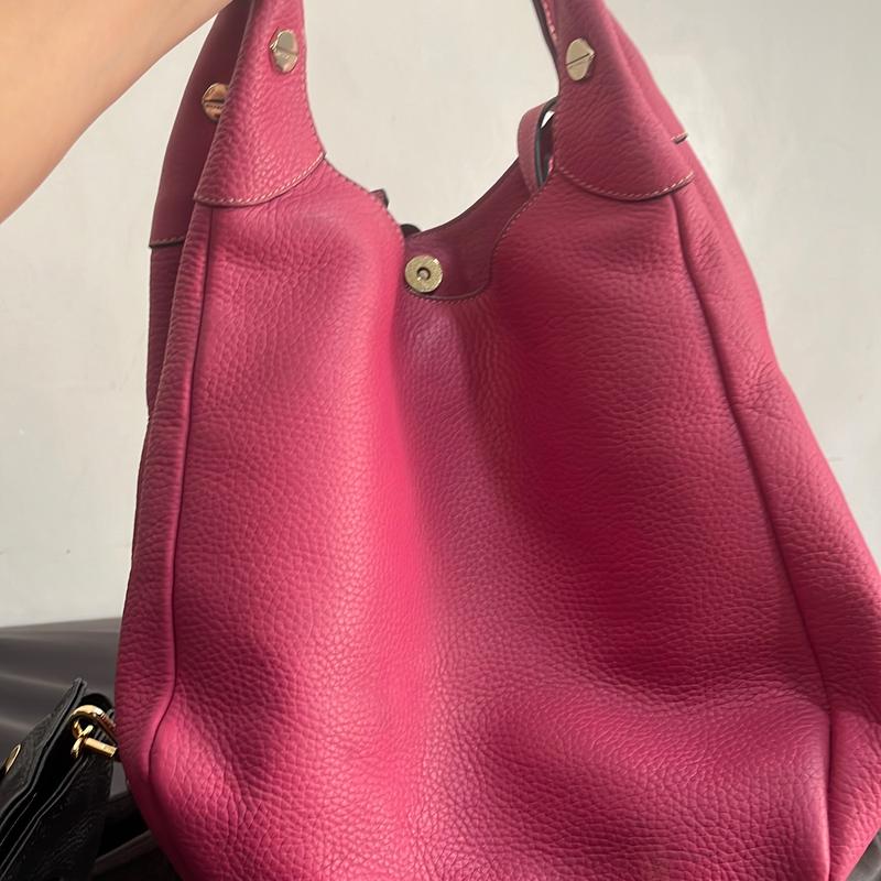 Brunooo twoway bag pink color PU Leather Plain - TikTok Shop Philippines