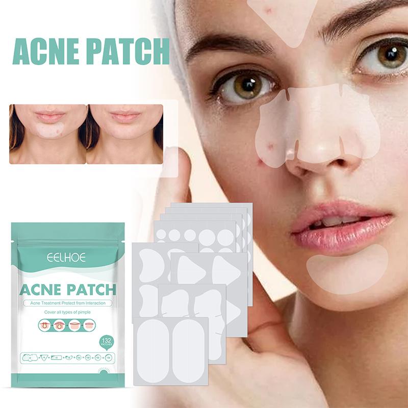 132Pcs/8 Sheets Acne Pimple Patches Stickers Acne Spot Treatment ...