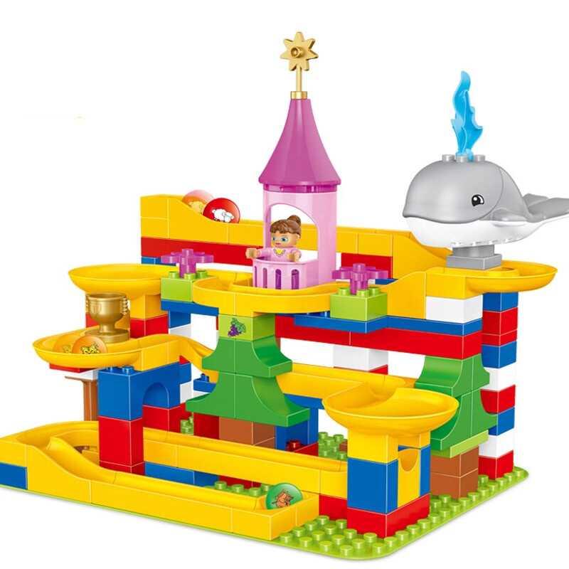 Diy Duplo Marble Race Run Maze Balls Slide Rolg Bloc Kids Toys - TikTok ...