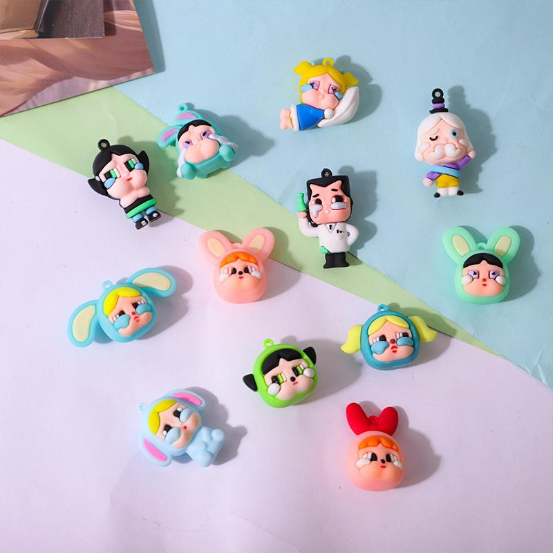 Loket Rantai Kunci Patung Getah Lembut PVC Mini, Reka Bentuk - TikTok ...